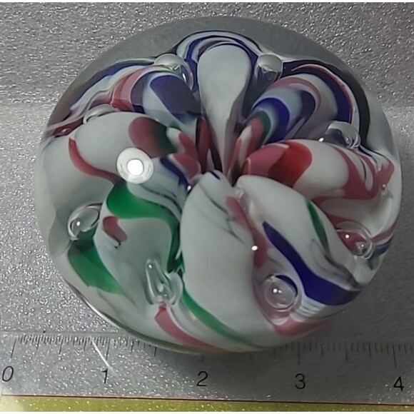 Joe St Clair | Art | Joe St Clair Signed Art Glass Paperweight Ribbon ...